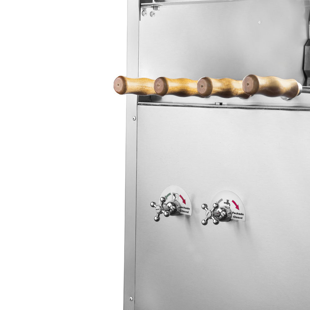 Commercial Line – Gas Rotating Grill, 25 skewers, 2 rotating levels ...